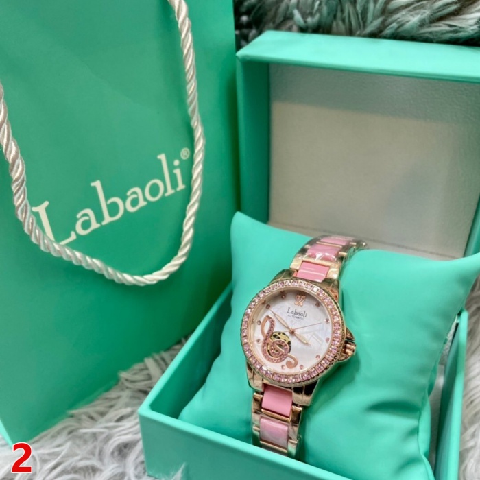 Labaoli นาฬิกาแท้ กันน้ำ รุ่น Automatic แถมฟรีกล่องหมอน+ผ้าเช็ด+เซ็ต ...