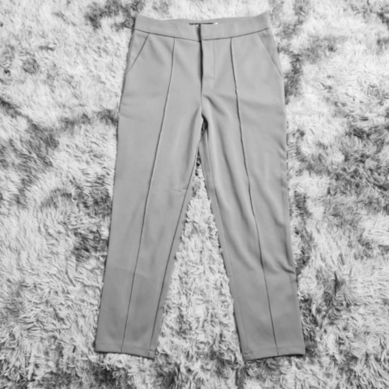 🌈Spinny House🌈 กางเกง7ส่วน ผ้าโรเชฟ ซิบหน้า ตีเกร็ดหน้าผ้าหนาทรงสวย กางเกงโรเซฟ ชักไม่เป็นขุย ตี ...