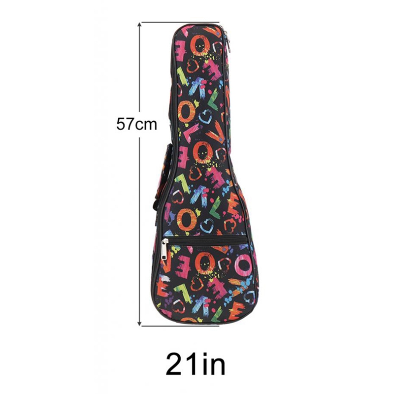 21 Inch Portable Ukulele Bag 10mm Sponge Soft Case Gig Ukulele Mini ...