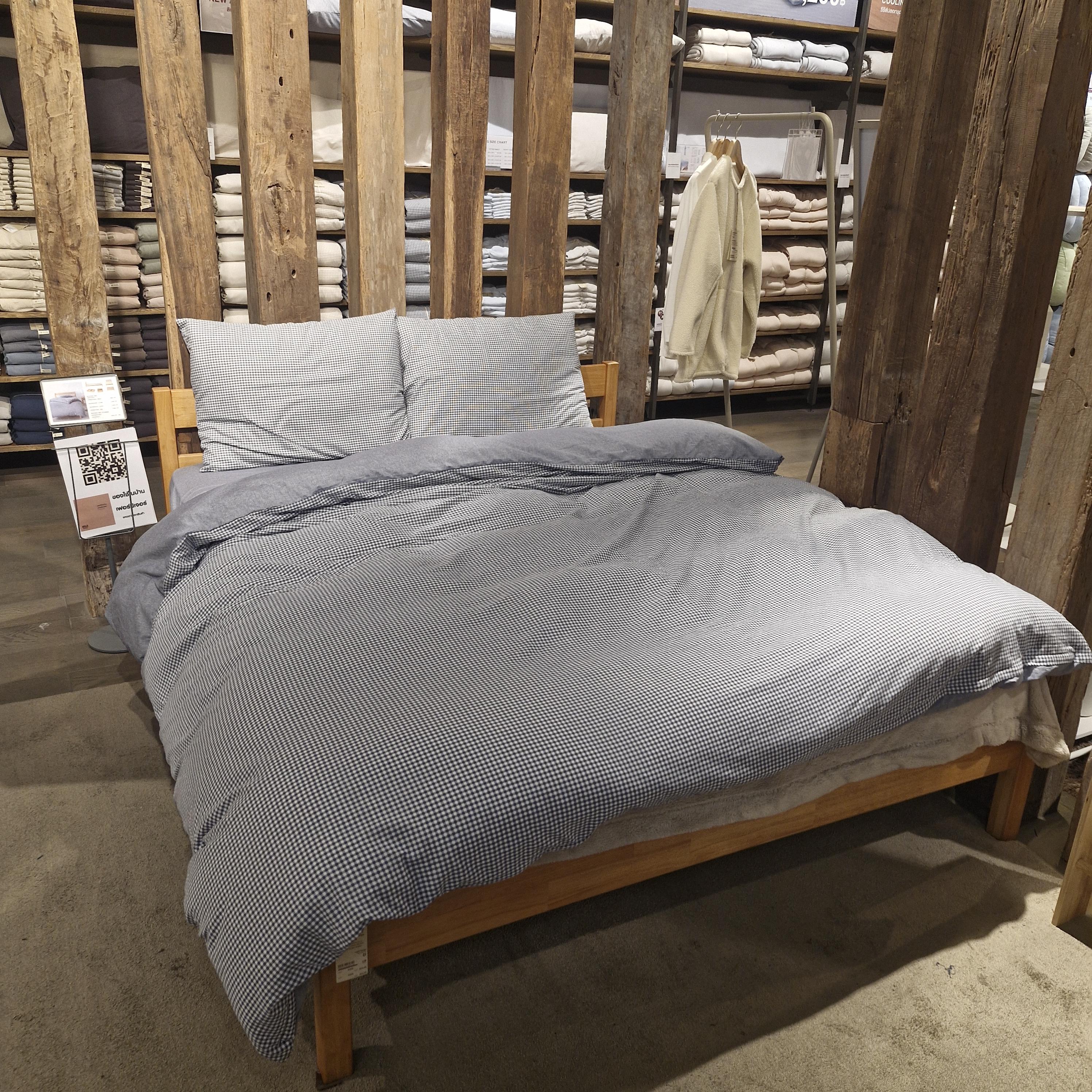 มูจิ ชุดปลอกเครื่องนอนผ้าฝ้าย - MUJI Cover Set Plan Weave (Duver ...