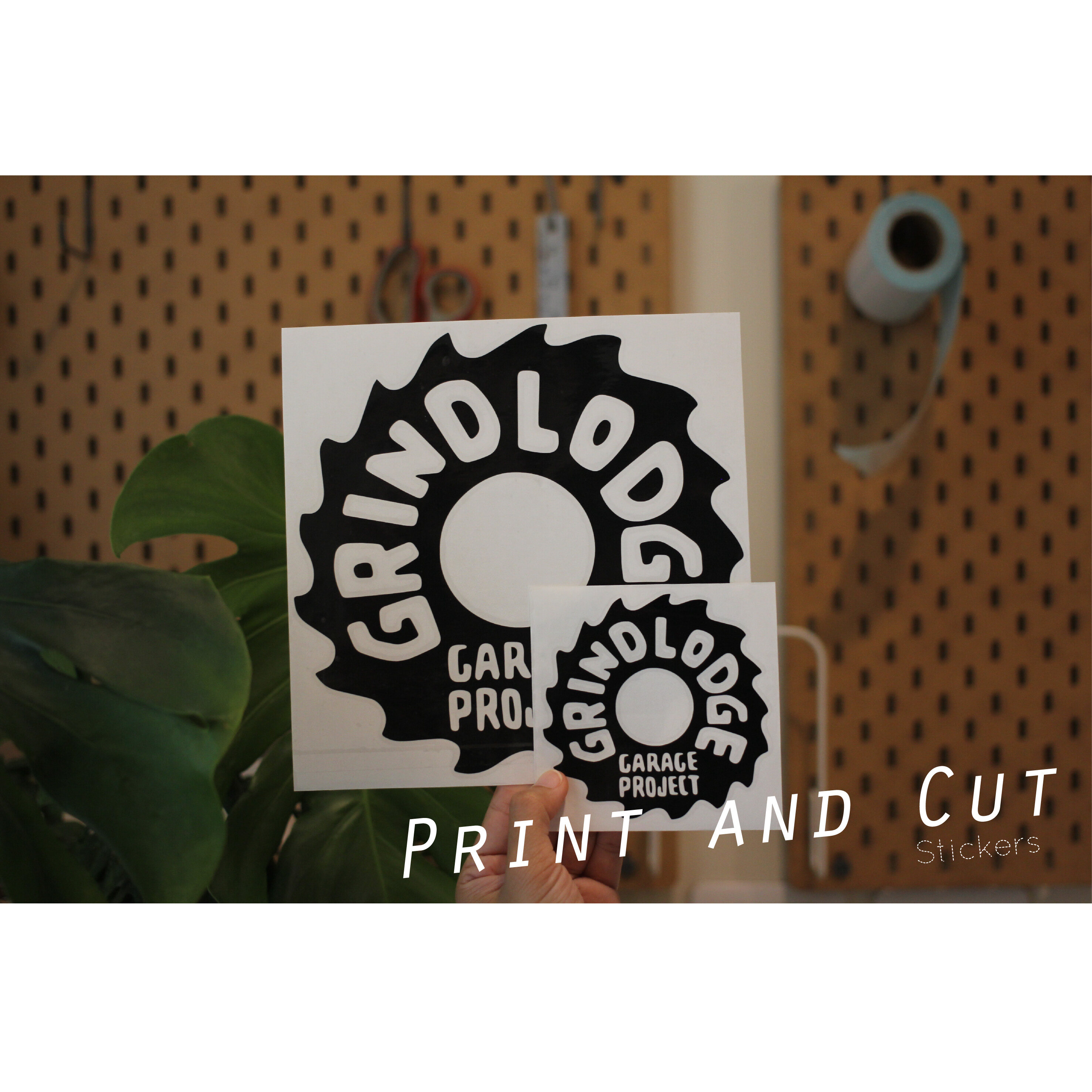 Sticker สติ๊กเกอร์ ลาย Grind lodge งานไดคัท มีหลายสี หลายขนาดให้เลือก ...