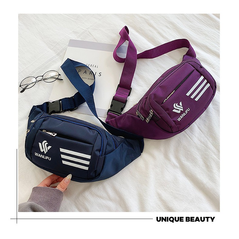 (w78)กระเป๋าคาดอกคาดเอว ผ้าหนา4ซิป จุของได้เยอะ redspeed - Redspeed - ThaiPick