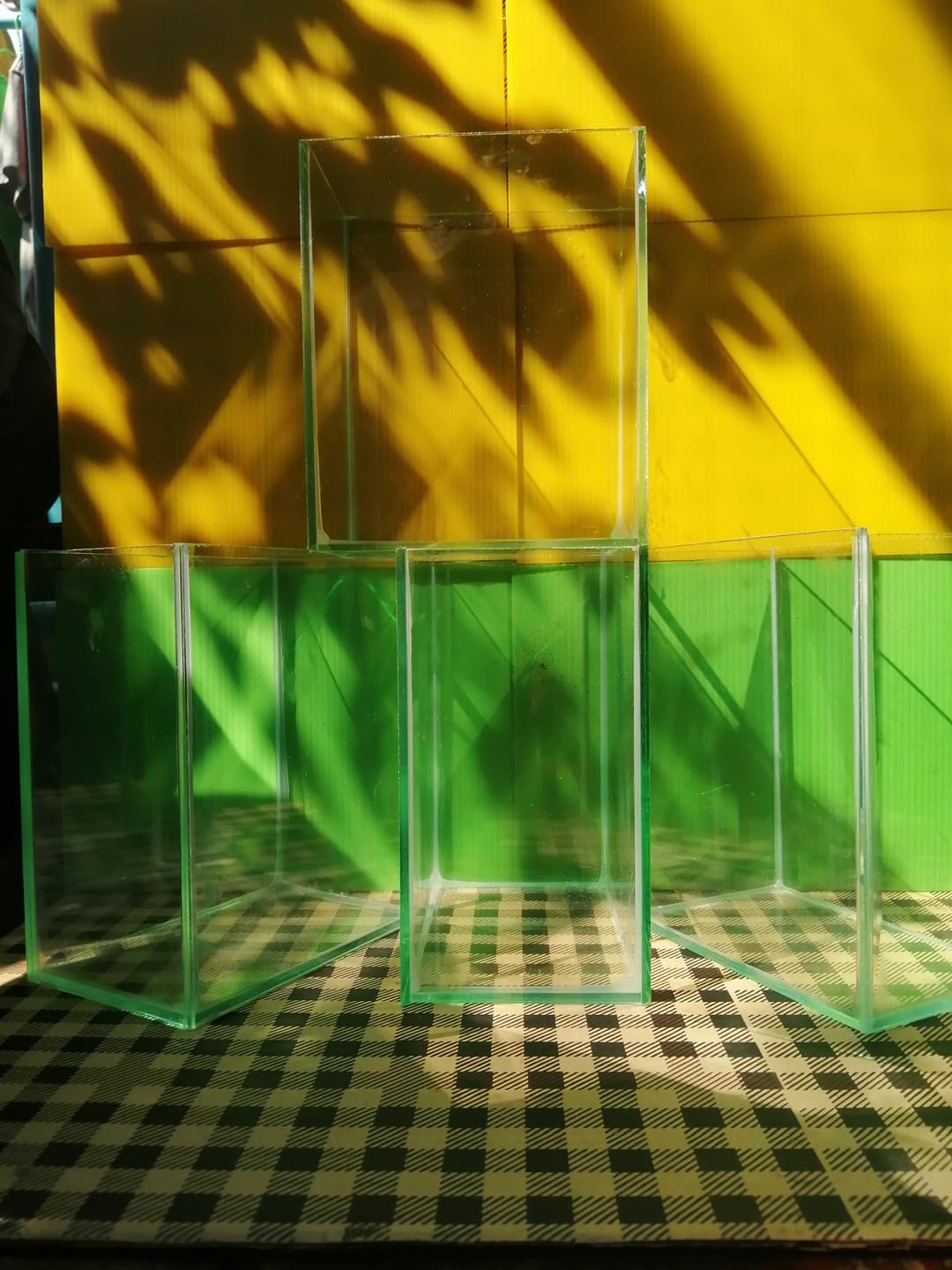 ชุด 4 ใบ โหลเหลี่ยมปลากัด ขนาด 3X5X6 นิ้ว กระจกใส - เลือกฉันสิ - ThaiPick