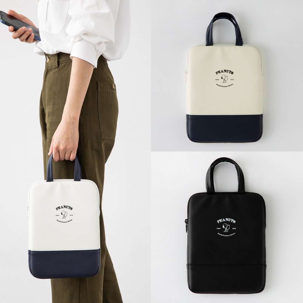 (พร้อมส่ง) กระเป๋าใส่ไอแพด โน๊ตบุ๊ค iPad Tablet มีสายสะพาย รุ่น Snoopy ...