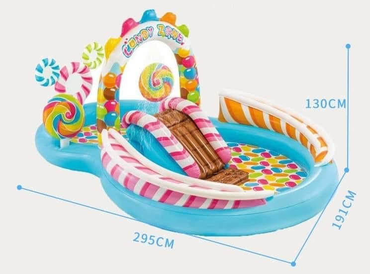 Intex 57149 Candy Play center paddling pool สระสวนน้ำลูกกวาด ฟรี ลูกบอล ...
