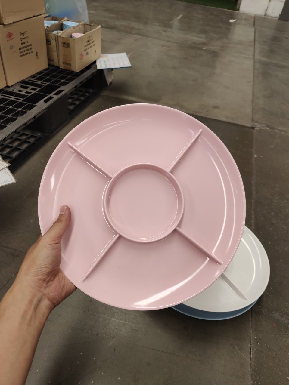 ถาดออเดิร์ฟ จานออเดิร์ฟ 11.5 นิ้ว จานเมลามีน ตราม้าบิน - เปี่ยมศักดิ์99 - ThaiPick