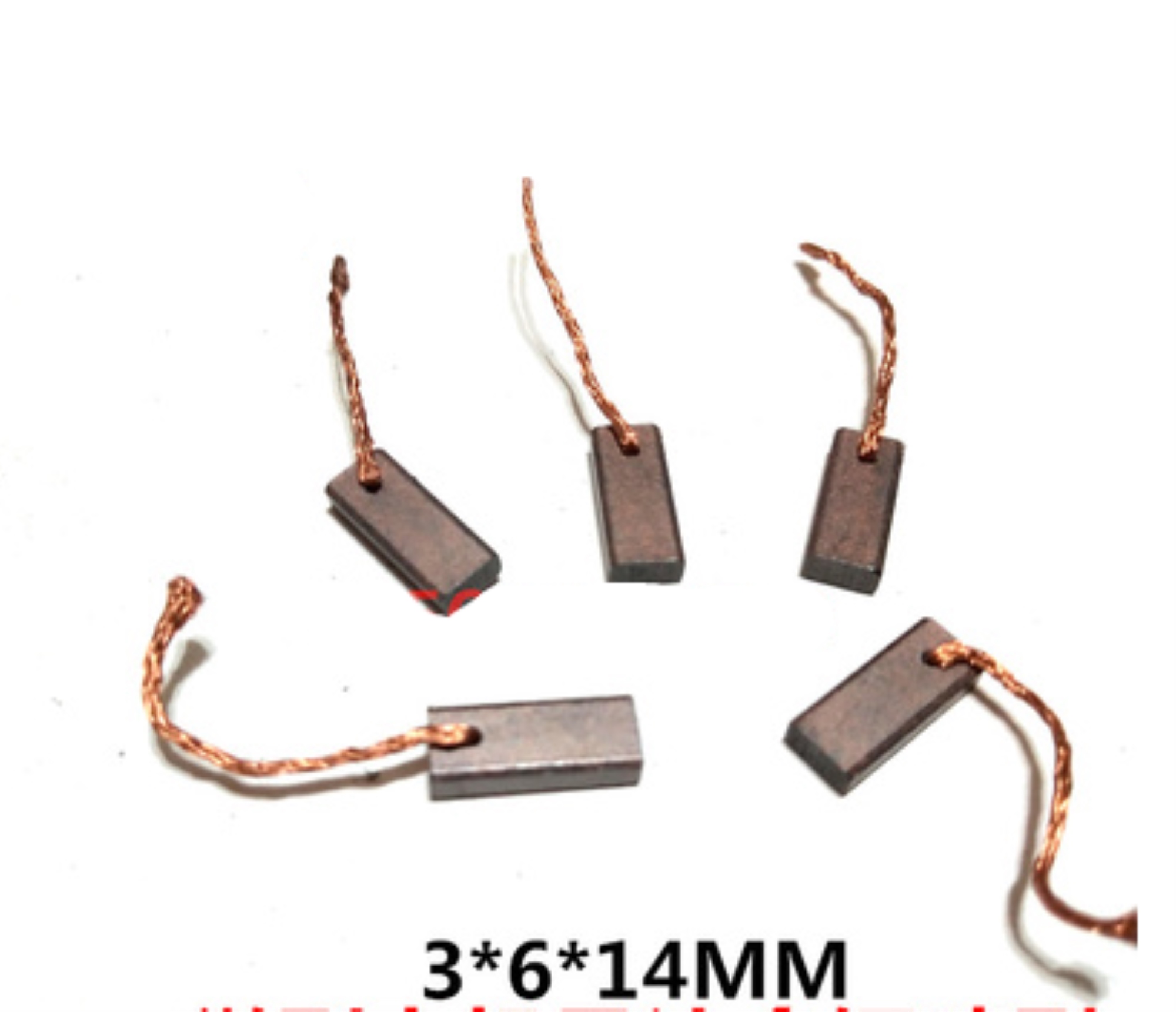 4/10pcs Micro motor car wiper copper brush carbon brush 2.5x3x4x5x6x6 ...