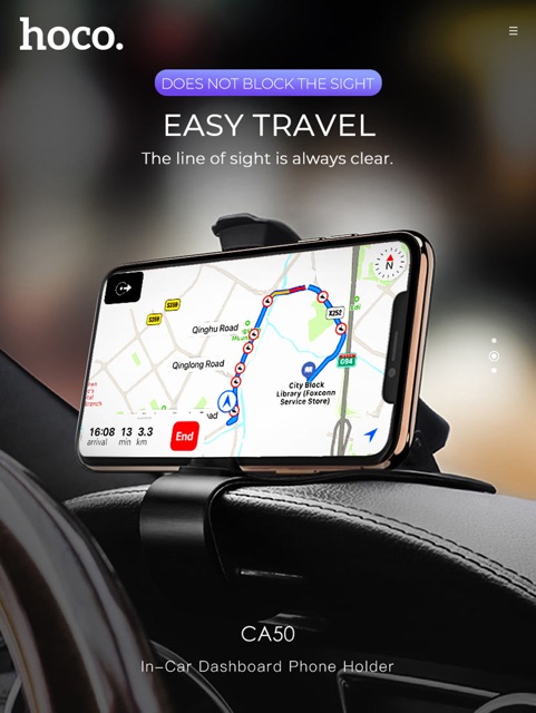 สุดคุ้ม Hoco CA50 In-Car Dashboard Phone Holder ที่ยึดโทรศัพท์ในรถยนต์ ...