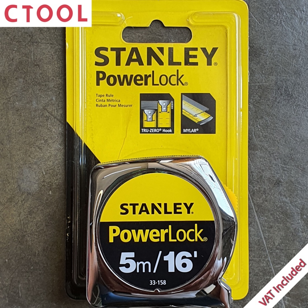 ตลับเมตร Stanley Powerlock 5 เมตร ของแท้ - Authentic Measure Tape 5 ...