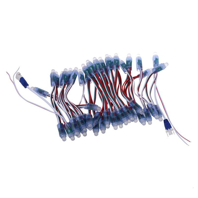 50 X 12mm LED Module RGB WS2811 Digital Pixel Addressable led Strip ...