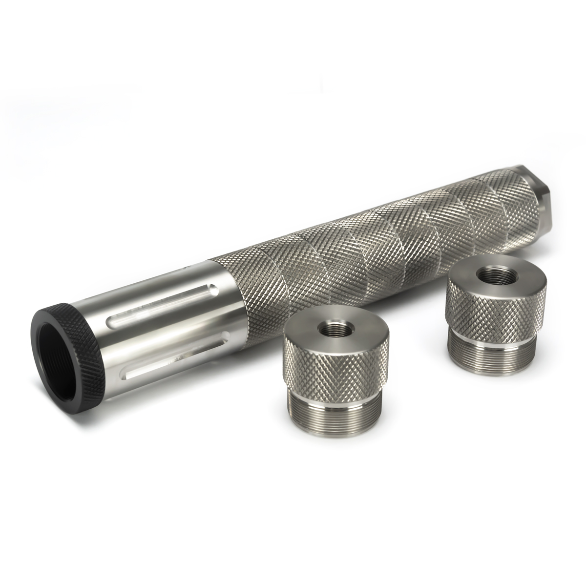 10''L 1.5''OD Full Stainless Steel Modular Solvent Trap 1/2x28 and 5 ...