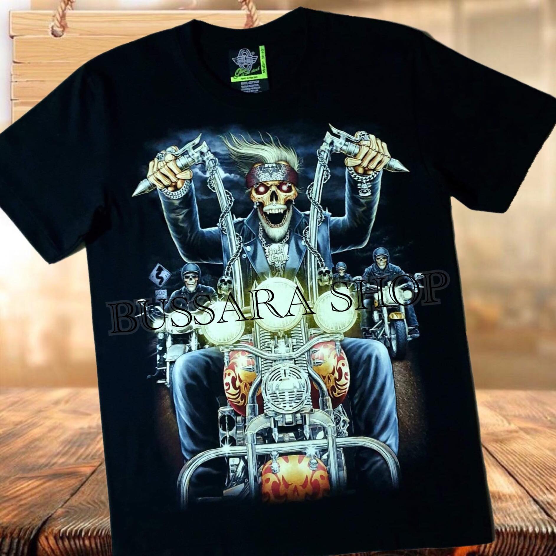 ROCK EAGLE ROCK CHANG T-Shirt 3D เสื้อเรืองแสง (ไซส์ยุโรป) เสื้อวินเทจ ...