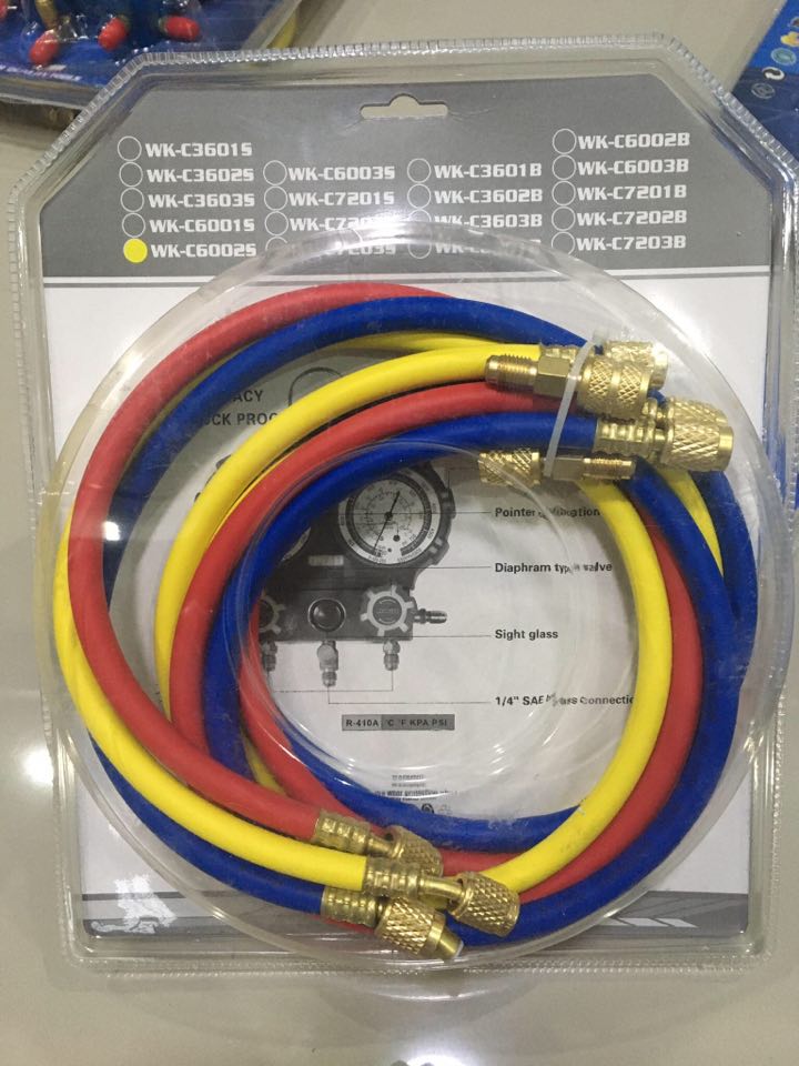 ชุดเกจวัดน้ำยาแอร์พร้อมสาย 60 นิ้ว ชุดเกจ DSZH ชุดเกจวันน้ำยาแอร์ R-32-134-410-R-22 ชุดเจกวัด ...