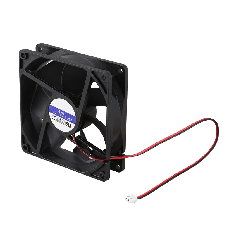 3Pcs 92mm X92mm x 25mm DC 12V 2Pin 65.01CFM Computer Case CPU Cooler ...