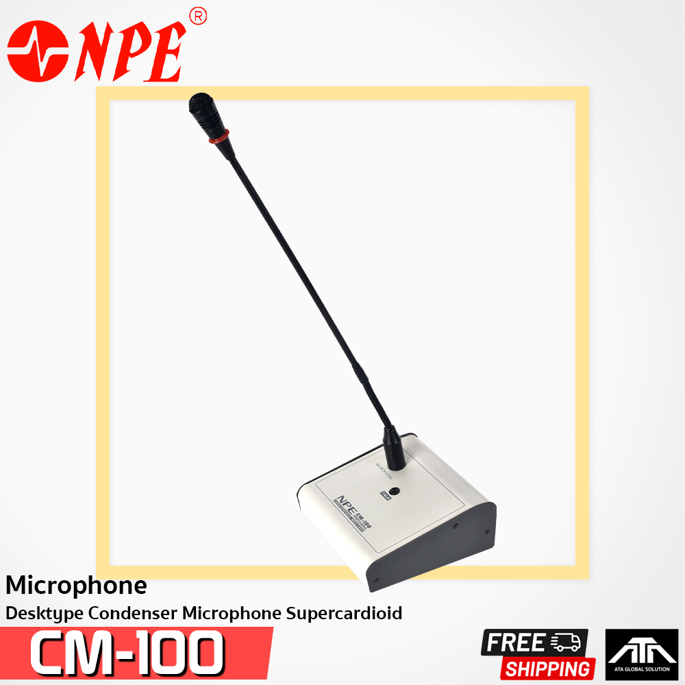 NPE CM100 CM-100 ไมโครโฟนตั้งโต๊ะ ไมค์ประชุมตั้งโต๊ะ คออ่อน เสียงชัด รับประกัน 1 ปี ก้านไมค์ยาว ...