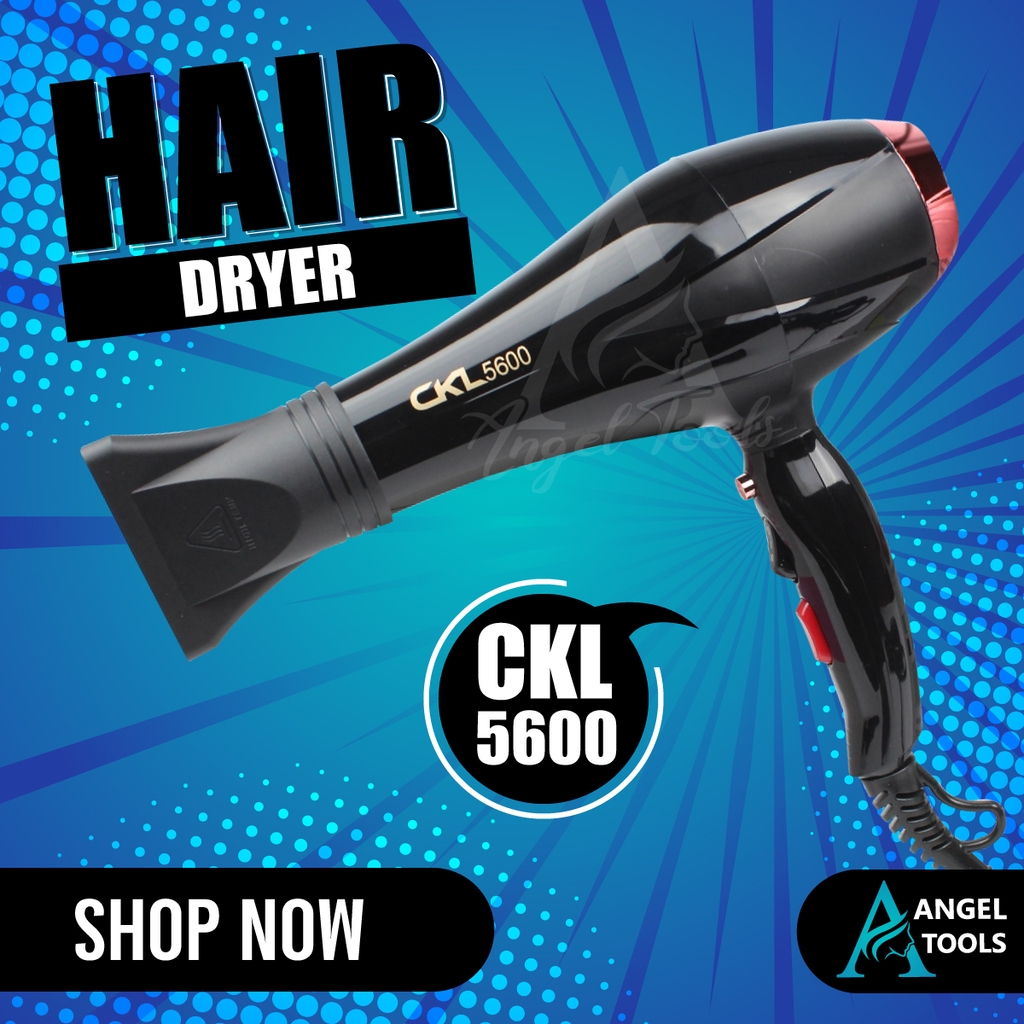 ว้าววว รุ่นพิเศษ มีปุ่มหยุดลมร้อน CKL 5600 HAIR DRYER ไดร์เป่าผม พลัง 2200 วัตต์ (ปรับความร้อน ...