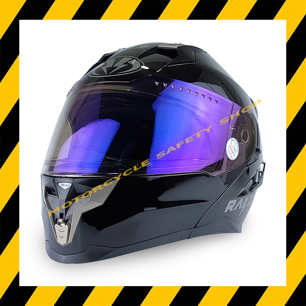 หมวกกันน็อคเต็มใบเปิดคางได้ หมวกกันน็อกยกคาง (Flip Up) RAIDEN รุ่น ...