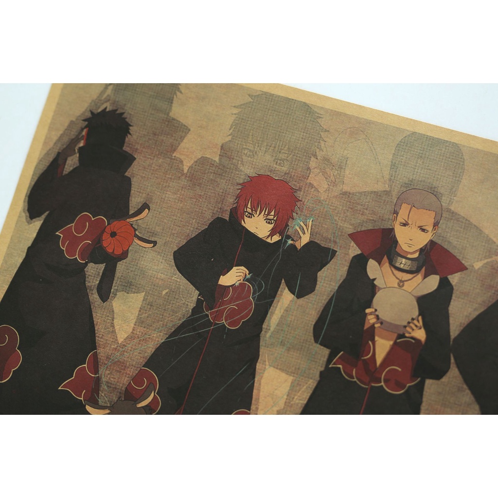 【KA005】 The New Naruto Akatsuki Type C Kraft Paper Retro Poster ...