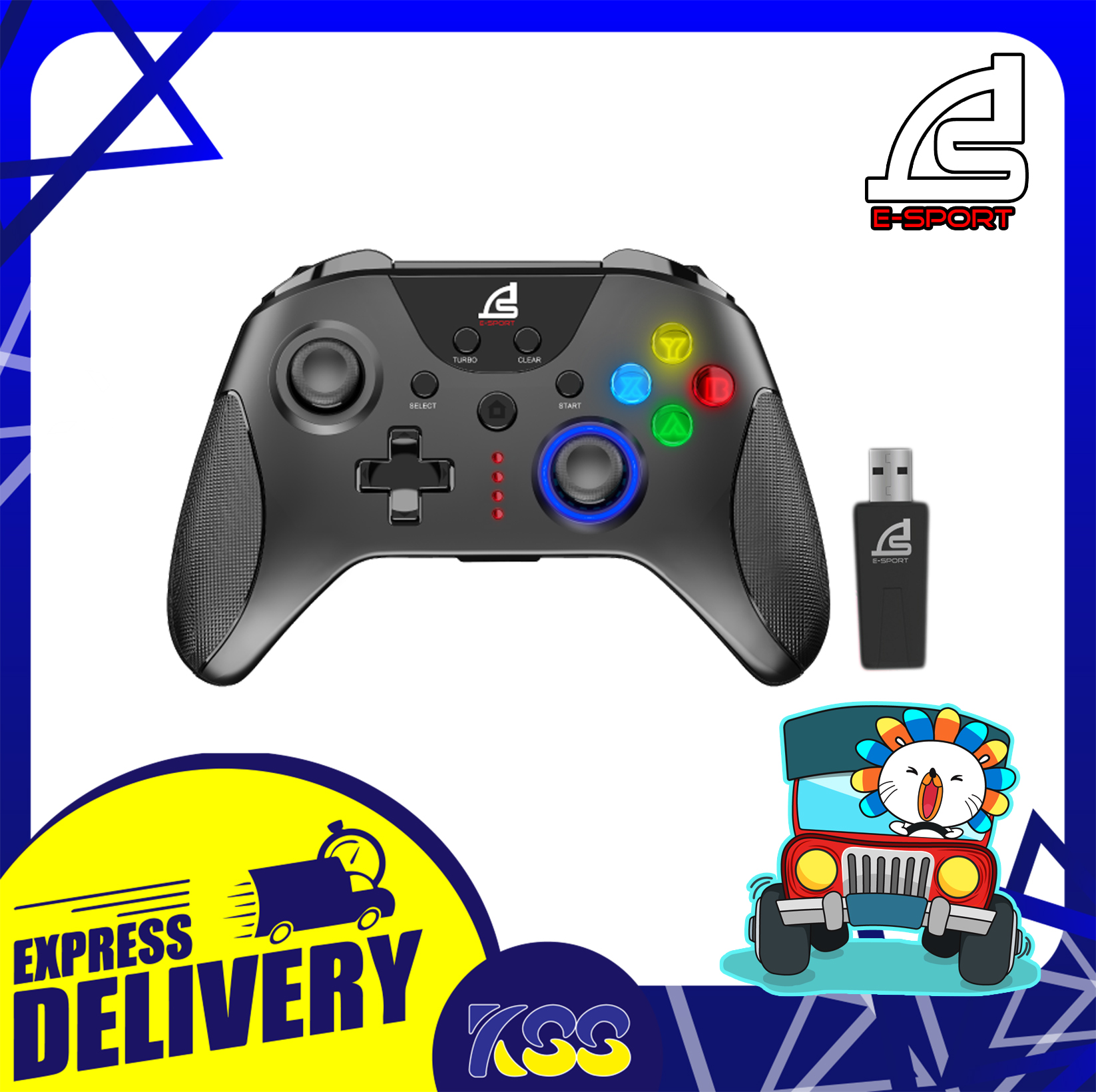 จอยเกมส์ไร้สาย จอยเกมมิ่งส์ไร้สาย Signo wc-661 EXCUBER Wireless Gaming Controller รับประกัน 2 ปี ...