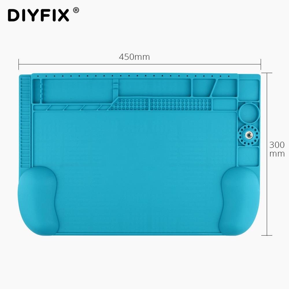DIYFIX Wristband Work Pad Heat Resistant Insulation Silicone Desk Hot ...