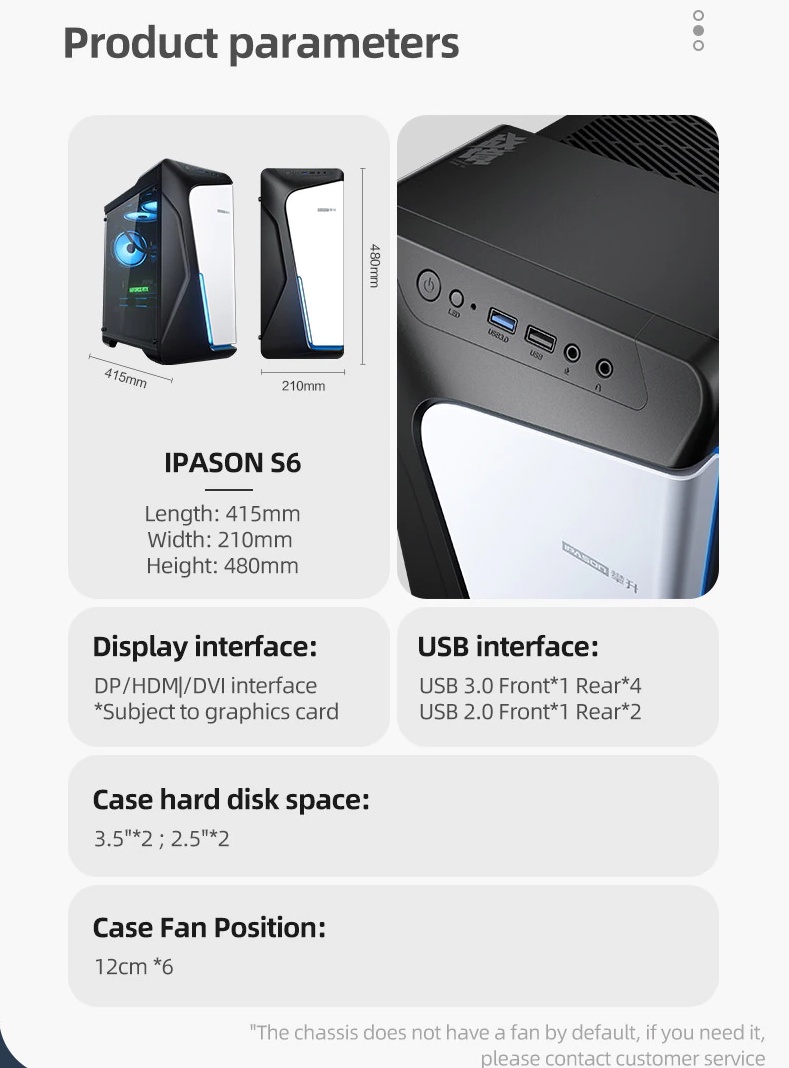 Devas IPASON PC DIA2-IB510 (i5-12400B660M16GBNVMe500GB650W) (GPU OPTIONAL) รับประกัน 3 ปี โดย ...