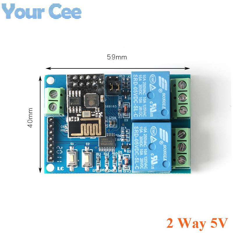 ESP8266 ESP 01 5V 12V 1 2 4 Way WiFi Relay Module Things Smart Home Remote Control Switch ESP01 ...