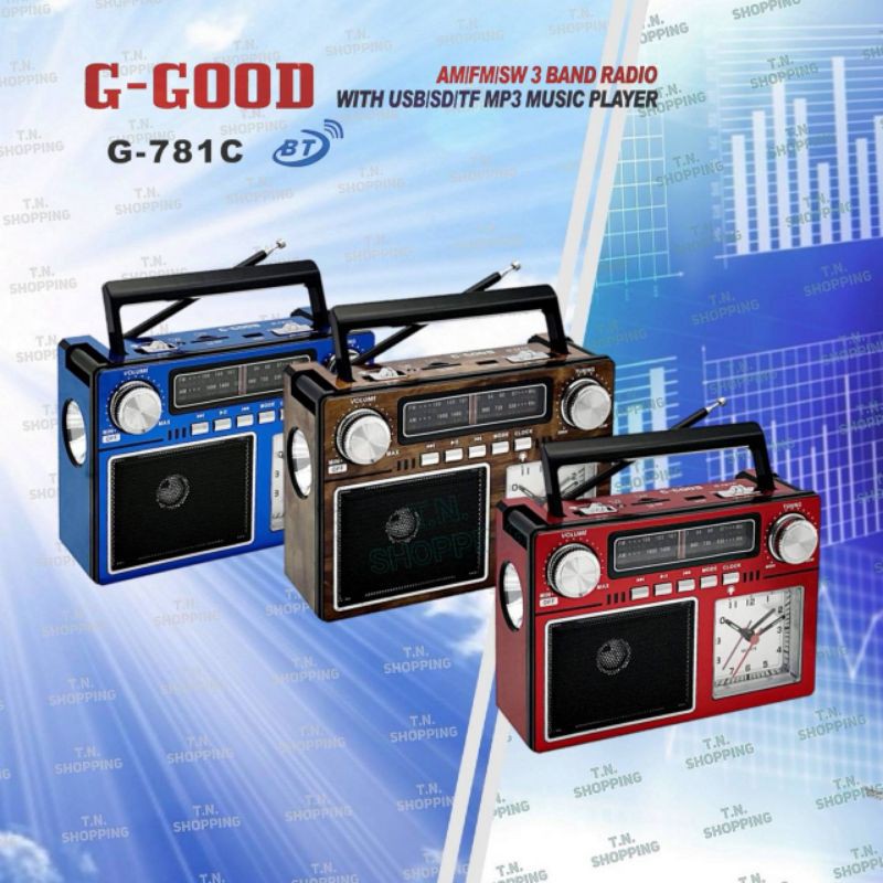 ลำโพงวิทยุ วิทยุบลูทูธ วิทยุมีนาฬิกา วิทยุusb mp3 ลำโพงบลูทูธ วิทยุ G ...