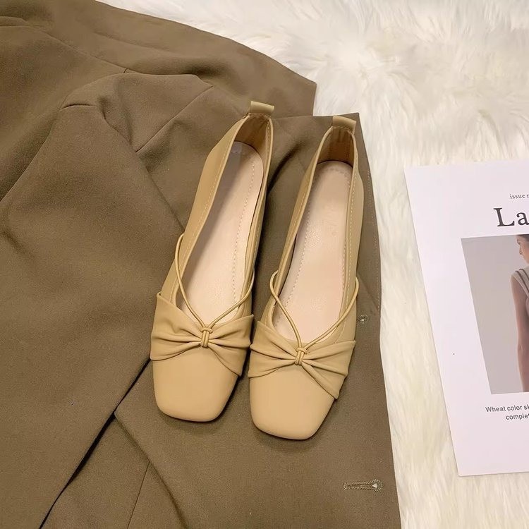 รองเท้าคัชชูพื้นนุ่มนุ่มสไตล์ยามเย็นของ Su Ding Mary Jane 2024 รองเท้า ...