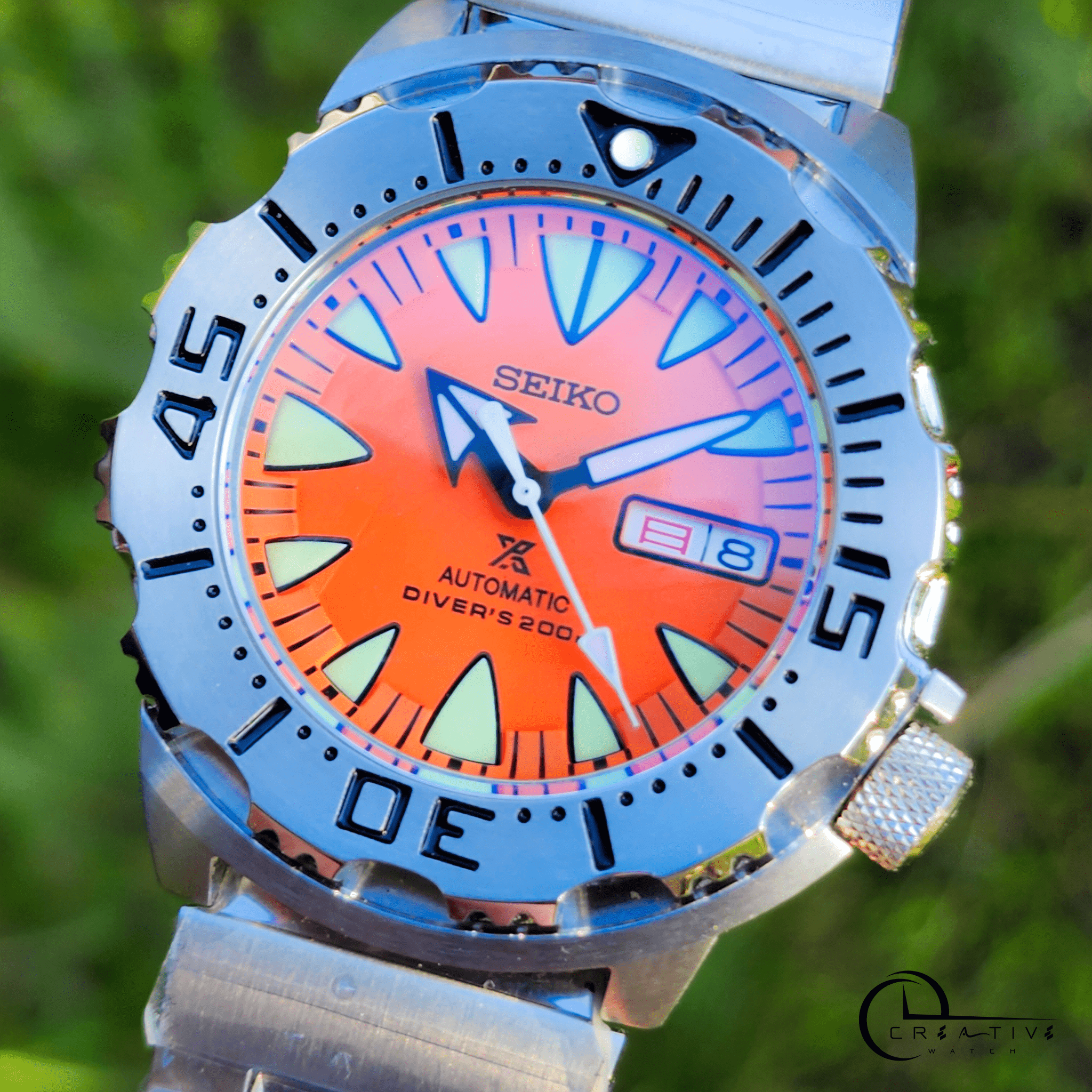 Seiko Modify Monster Orange Dial NH36 JDM | Lazada.co.th