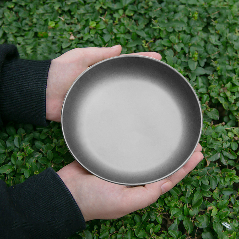 【Hot Sale】Lightweight Titanium Plate Dinner Fruit Plate Pan Food ...