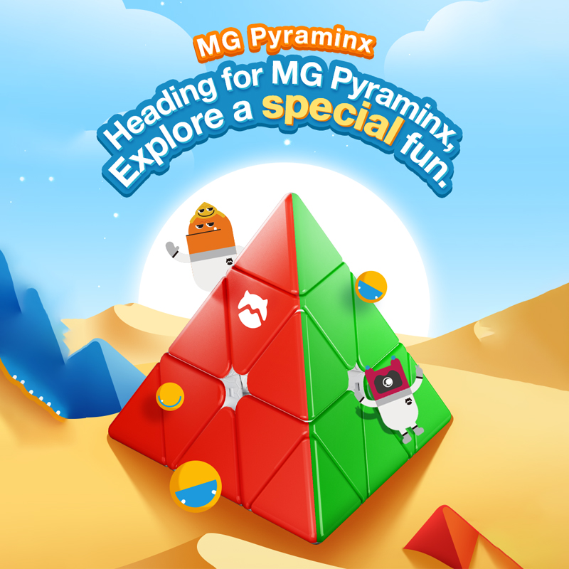 Gan monster go Pyraminx รูบิค ลูกบาศก์รูปร่างแปลกๆ รูบิคสามเหลี่ยม เกม ...
