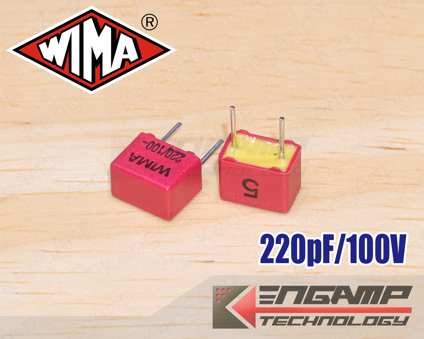 (10ตัว) [F-CAP] 220pF/100V WIMA FKP2 5% 4.5x7.2 H5.9mm P=5mm | Lazada.co.th