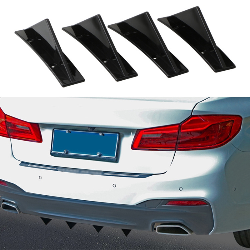 Spoiler Car Back Bumper Universal Car Rear Bumper Lip Diffuser Shark ...