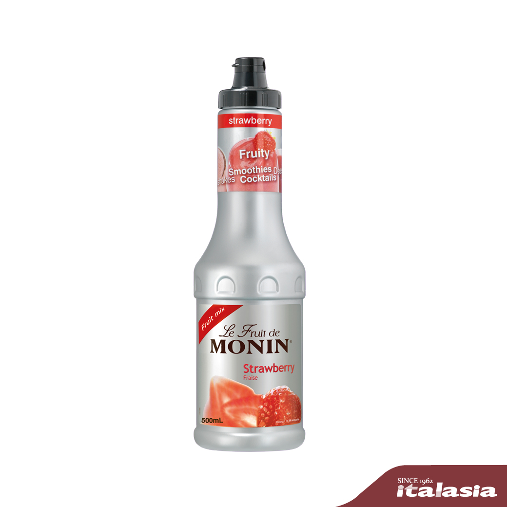 NEW ขนาดเล็ก MONIN Strawberry Fruit Mix 500 ml โมนิน สตรอว์เบอร์รี ฟรุ๊ ...