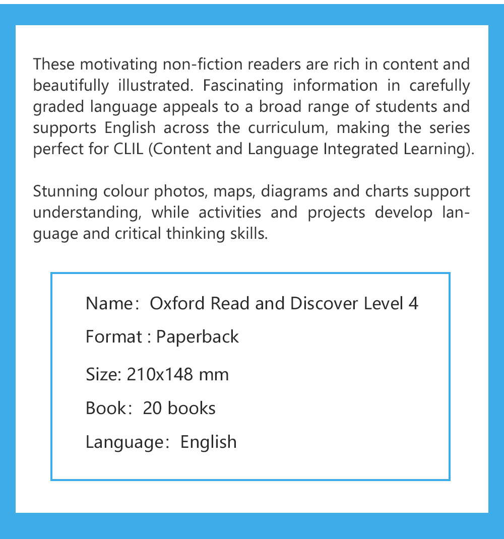 20 Books/Set Oxford Read And Discover Level 4 Reading Tree Children's ...