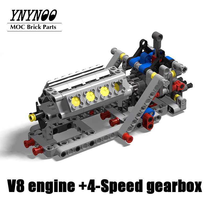 High-Tech Mechanical Power Group V8 Engine Cylinder Model Matched ...