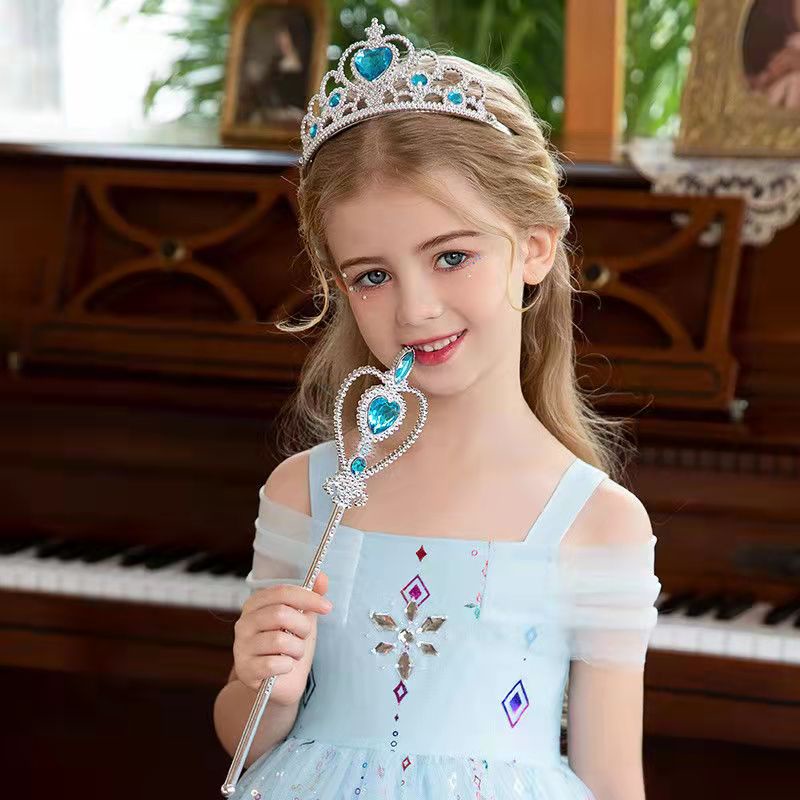 PRINCESS KESLI ชุดเครื่องประดับผมแช่แข็งมงกุฎเจ้าหญิงเอลซ่า ไม้ ...