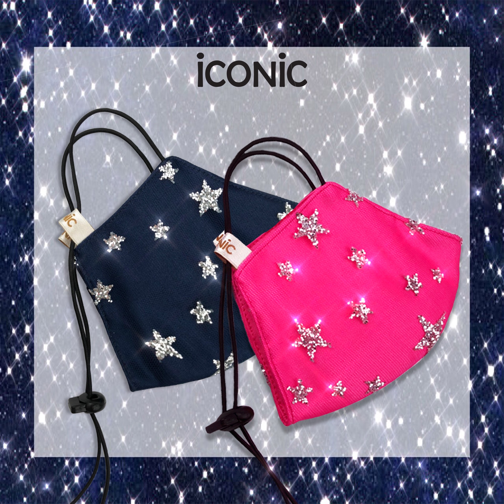 iCONiC DUO SET GALAXY SPARKLING MASK LIMITED EDITION 5816 สีน้ำเงิน สี ...