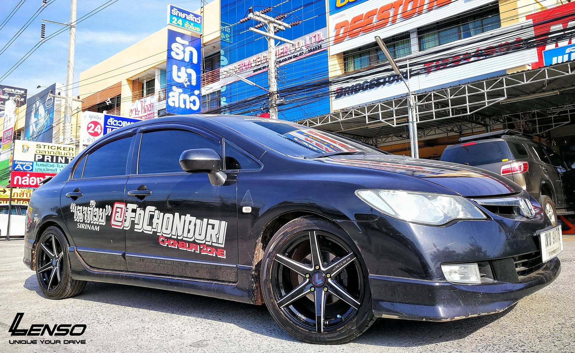 Lenso Wheel JAGER-CRAFT ขอบ 15x7.0" 4รู100 ET+35 สีBKWA แม็กเลนโซ่ ล้อแม็ก เลนโซ่ lenso15 แม็ก ...