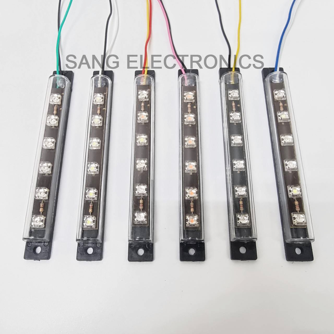 ♕♠ ไฟแท่ง LED6 ดวง12V ติดนิ่ง กันน้ำ ไฟส่องเท้า ไฟส่องป้ายทะเบียน ไฟเลี้ยว ไฟตกแต่งอเนกประสงค์ ...