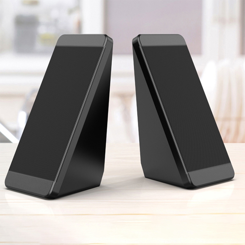 EZEEY 2PCS USB Wired Computer Speakers PC Elevation Angle Horns for ...