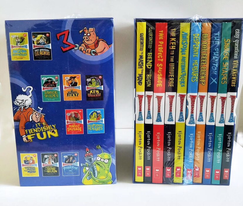 [Box damaged]Murderous Maths box set 10 books of English bridge ...