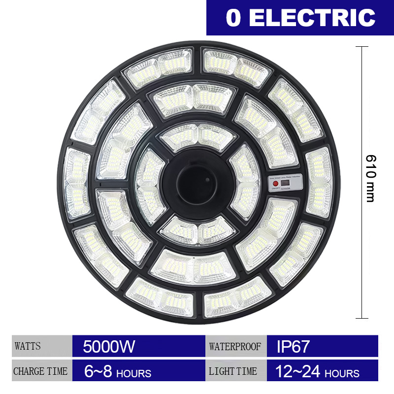 EEKOO ไฟโซล่าเซลล์ 5000w ไฟUFO ไฟโซล่าเซลถนน Solar Street Light ไฟถนนเซลล์สุริยะ ไฟพลังงานแสง ...