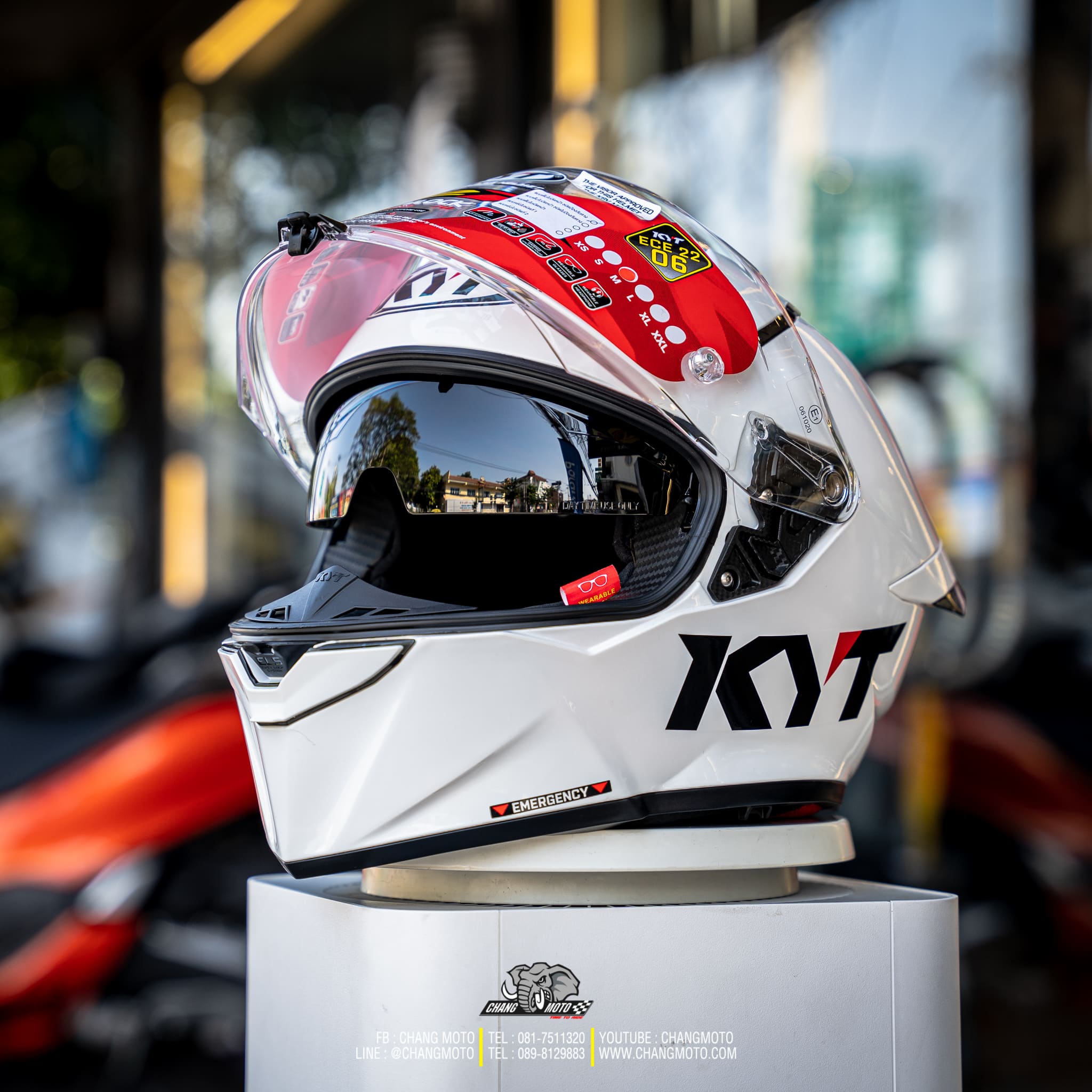 KYT R2R PRO - Plain White | Lazada.co.th