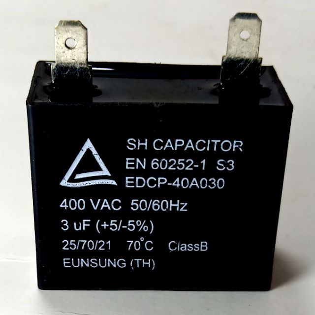 ตรงปก ส่งฟรี [2.0uF 400v]คาปาซิเตอร์ Capacitor, Cap., C พัดลมแบบเสียบ 1 ...