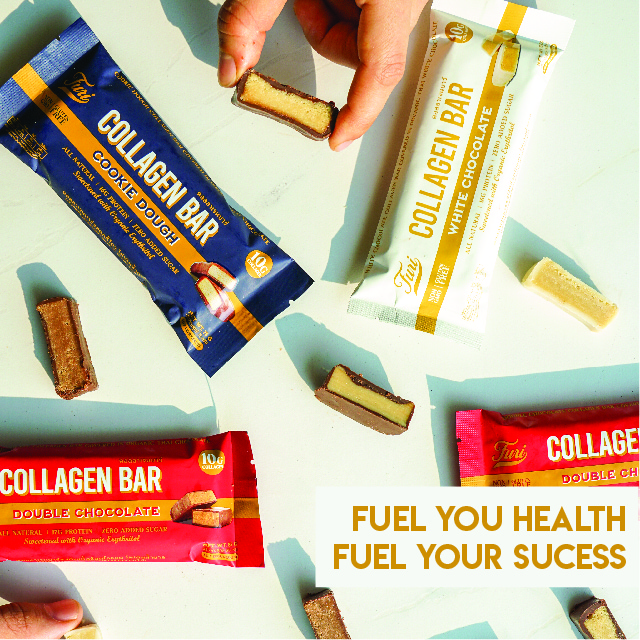 FURI Double Chocolate Collagen Protein Bar (6 bars) คอลลาเจนโปรตีนบาร์ ...