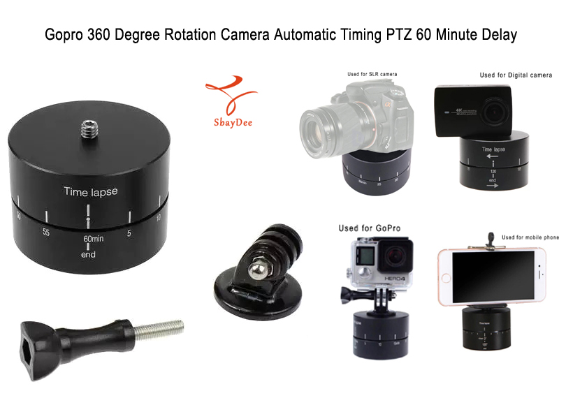 Gopro 360 Degree Rotation Camera Automatic Timing PTZ 60 Minute Delay ...