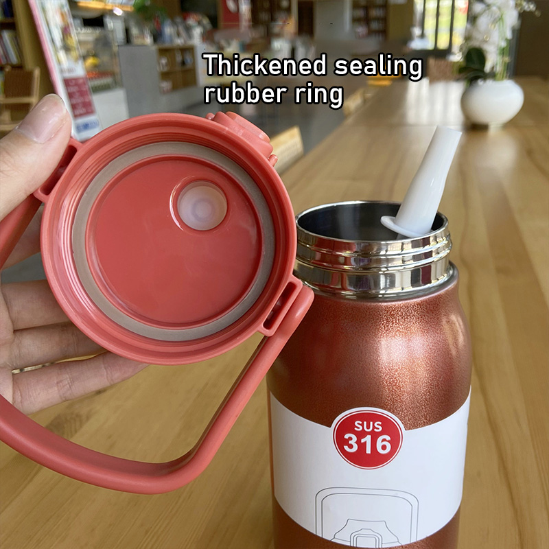 XINLANYASHE กระติกน้ำ ขวดนำ้ 1L และ 1.3L แท้งค์เก็บอุณหภูมิ สแตนเลส316 กระติกน้ำเก็บความร้อน ขวด ...