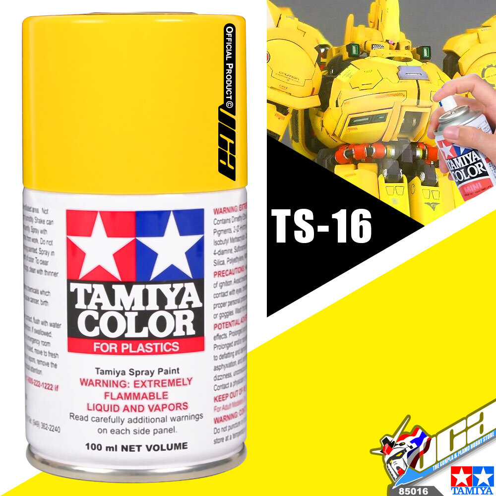 TAMIYA 85016 TS-TS-16 YELLOW COLOR SPRAY PAINT CAN 100ML FOR PLASTIC ...