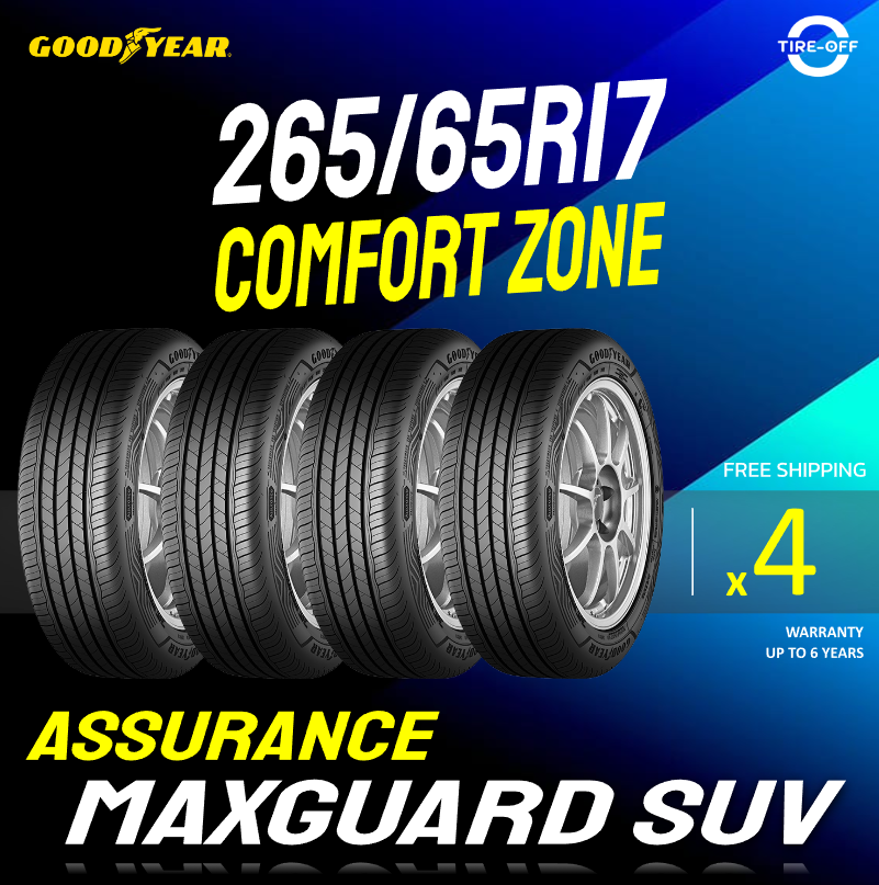 Goodyear 265/65R17 ASSURANCE MAXGUARD SUV ยางใหม่ ผลิตปี2024 ราคาต่อ4เส้น สินค้ามีรับประกันจาก ...